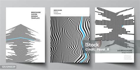 A4 형식 의 벡터 일러스트 레이아웃 현대 커버 모형 브로셔 잡지 전단지 소책자 보고서에 대한 디자인 템플릿 선과 큐브가 있는 추상적인 빅 데이터 시각화 개념 배경입니다 0