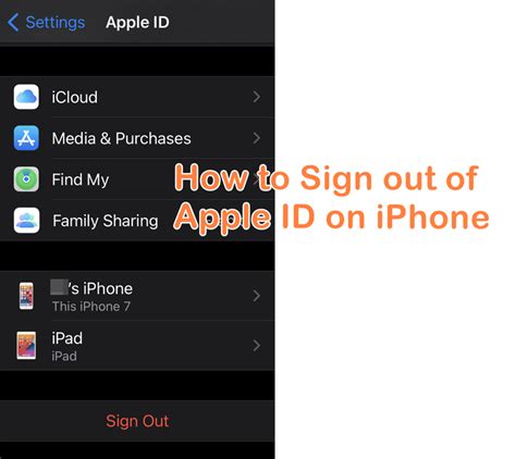 How To Sign Out Of Apple ID On IPhone SoftwareDive Com
