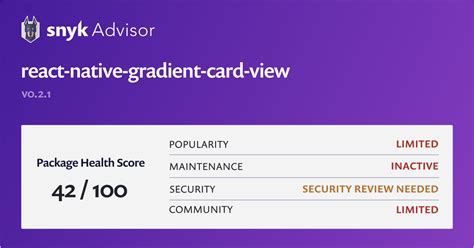 React Native Gradient Card View Npm Package Snyk