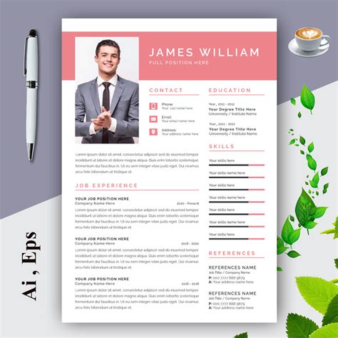 Professional Resume Layout Masterbundles