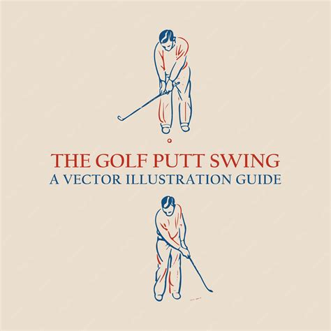 Premium Vector Golf Putt Swing Icons Old Retro Vintage Illustration