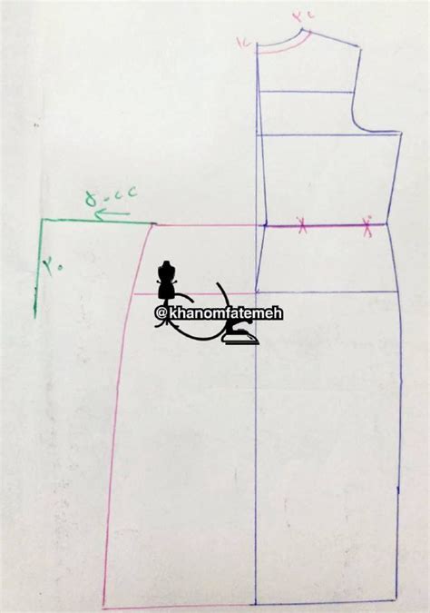 آموزش دوخت لباس شب الگو