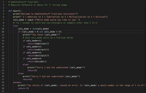 Tackling Fractions With Python Geektechstuff