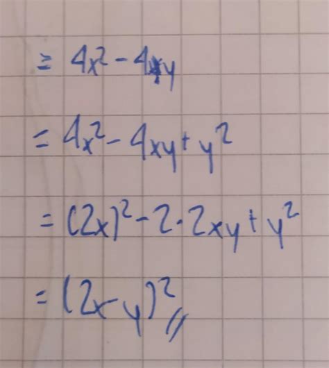 Factorizacion De 4x² 4xy Y² Brainly Lat