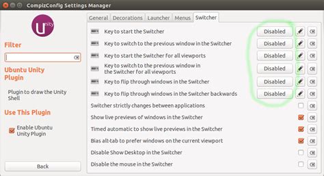 application switcher unity how do i revert alt tab behavior to