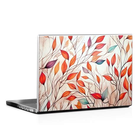 Leaf Sketches Laptop Lid Skin