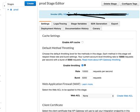 Apigateway Support Webaclarn For An Api Gateway Stage Issue