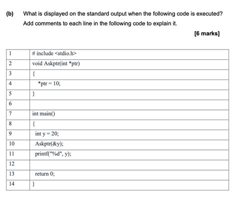 Solved A Consider The Following Code Segment And Complete