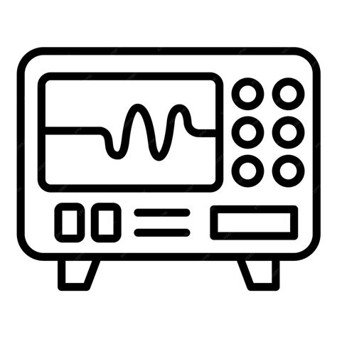 Premium Vector Oscilloscope Vector Illustration Style