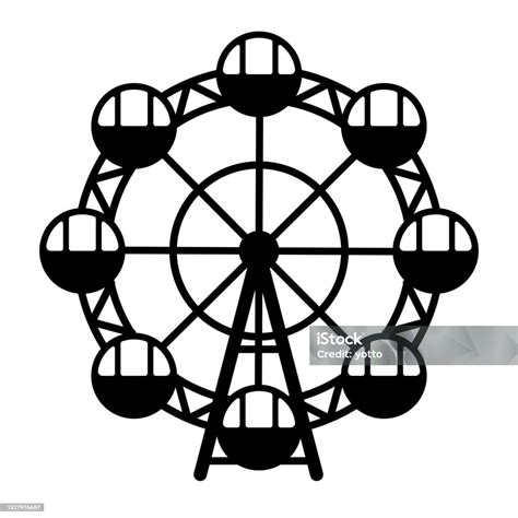 Ferris Wheel Isolated Vector Illustration Stock Illustration Download