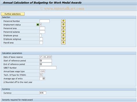PC00 M06 LPM1 SAP Tcode Calc Budgeting For Medals