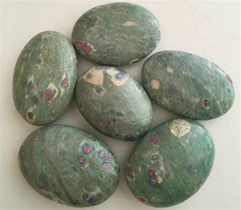 Ruby Fuchsite Palm Stone Healing Stone Healing Crystal Chakra Stone Spiritual Stone Etsy