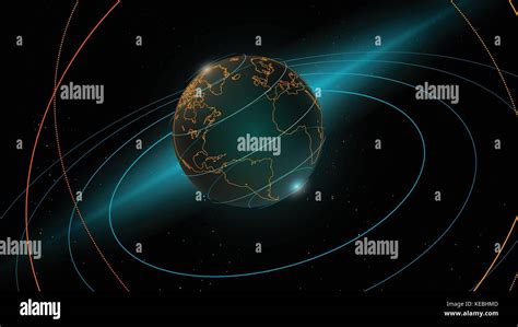 Futuristic Global Interface Technology Science Abstract Background Graphics Stock Vector Image