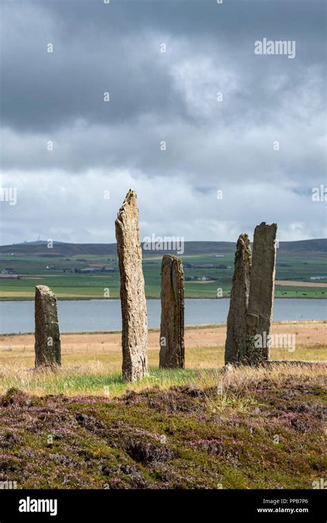 Ring Of Brodgar Circa 2500 Bc Neolithic Stone Circle Henge Unesco