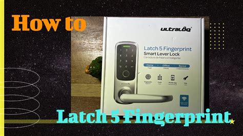 How To Install A Wifi Smart Lock Ultraloq Latch 5 Fingerprint Youtube