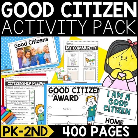 Good Citizen Activity Pack A Dab Of Glue Will Do