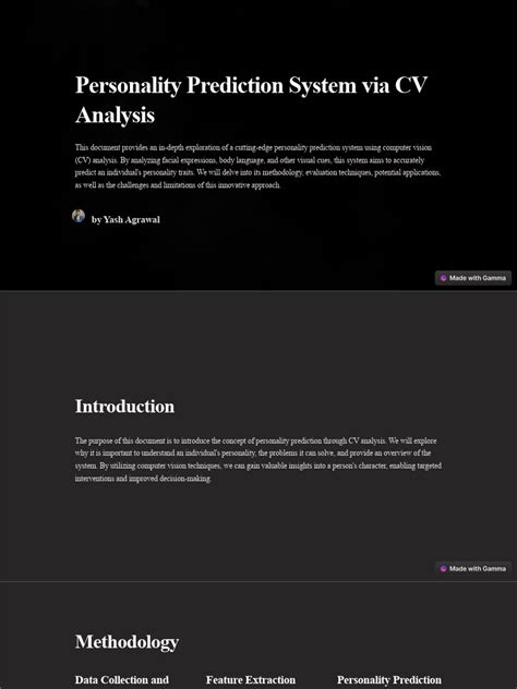 Personality Prediction System Via Cv Analysis Pdf Prediction Evaluation
