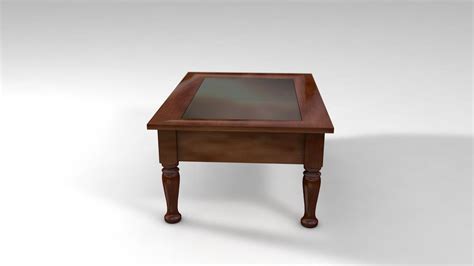 클래식 우드 커피 테이블 3d 모델 12 Obj Fbx C4d Free3d