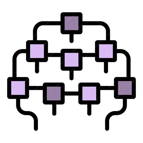 Premium Vector Company Scheme Icon Outline Vector Flow Chart Diagram