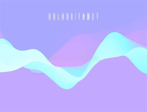 Abstract Wavy Background With Modern Gradient Colors Trendy Liquid Design Motion Sound Wave