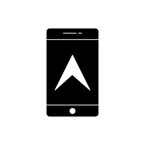 Mobile Gps Glyph Black Icon 512617 Vector Art At Vecteezy