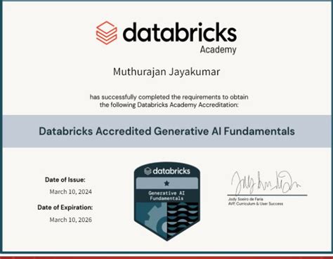 Muthurajan Jayakumar On Linkedin Databricks Generative Ai 101 Short