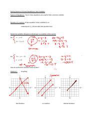 Solving Systems Of Linear Equations Methods Examples And Course Hero