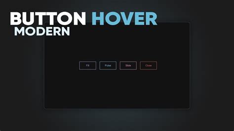 Awesome Button Hover Animation Effects Only Css And Html Amazing Modern Hover Effect With Box