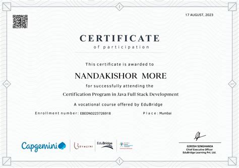 Development Javafullstack Certification Careergrowth Nandakishor More