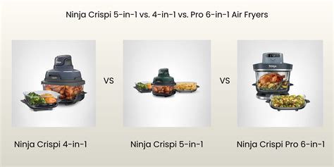 Ninja Crispi 5 In 1 Vs 4 In 1 Vs Pro 6 In 1 Air Fryers Review