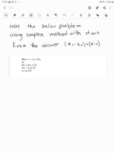 Easy Problem On Algebraic Simplex Method Raskmath