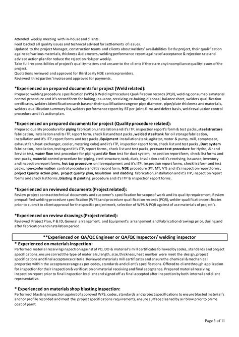 Resume Of Md Kafil Uddin Piping Pdf