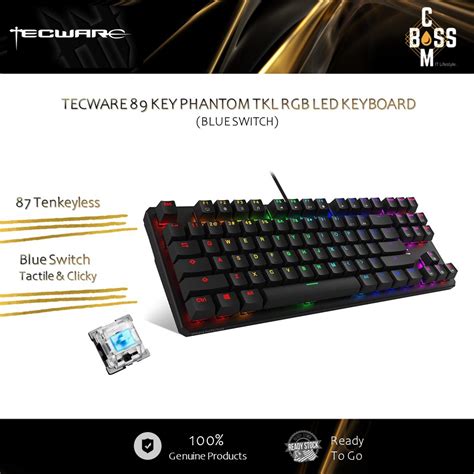 ORIGINAL TECWARE PHANTOM TKL RGB LED KEYBOARD KEYS TEC T G RGB BROWN TEC T G RGB