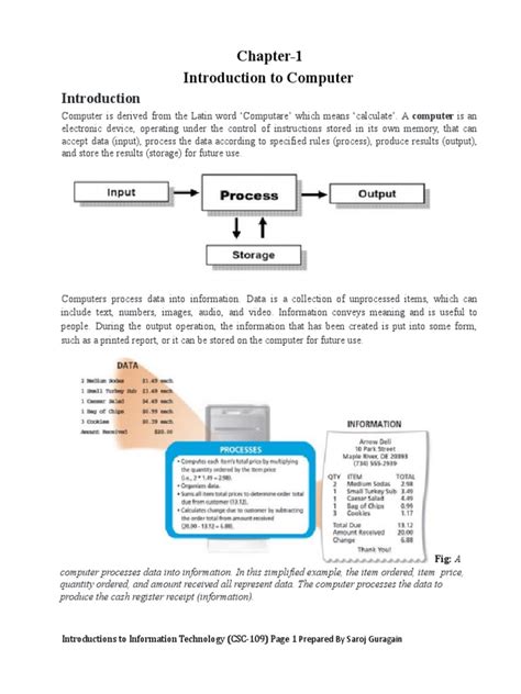 Iit Csc 109 Chapter 1 And 2 Pdf Computer Data Storage Inputoutput