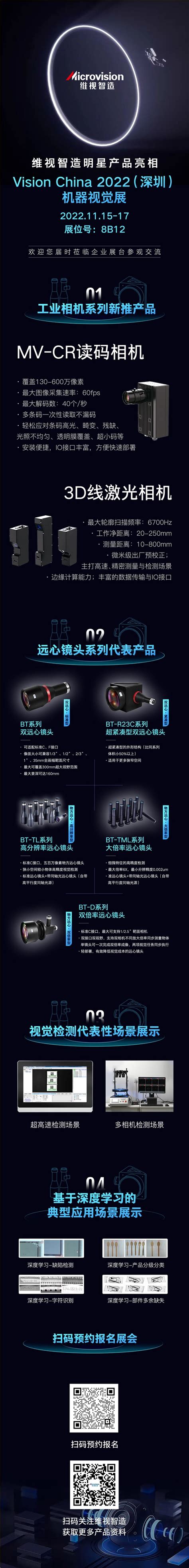 3分钟带你了解 维视智造明星产品 11月15日 17日 我们不见不散 公司动态 维视智能机器视觉 工业相机 工业相机选型视觉解决方案