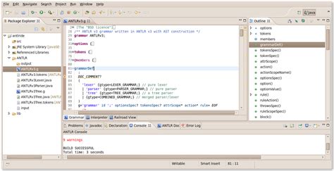 Antlr Ide An Eclipse Plugin For Antlr Grammars