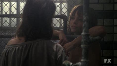 Naked Lizzie Brocheré In American Horror Story