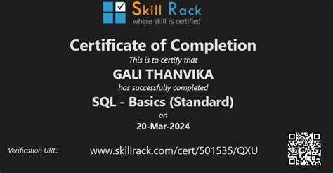 Sql Databasemanagement Skillrackcertified Continuouslearning Dataanalytics