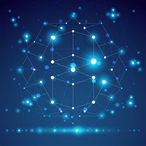 Premium Vector 3d Polygonal Geometric Mesh Object Vector Abstract