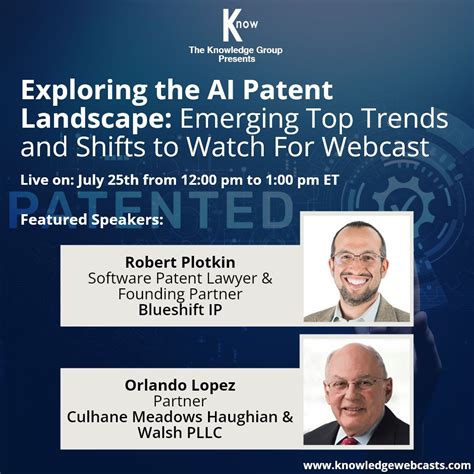 The Knowledge Group Llc On Linkedin Aipatent Artificialintelligence Patent Cle Webcast Tkg