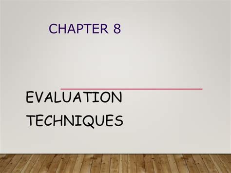 Chapter 8 Eval Tech Lesson 1 Ppt