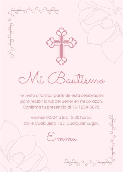 Tarjeta Invitacion Bautismo Invitaciones Bautizo Tarjetas De Porn Sex