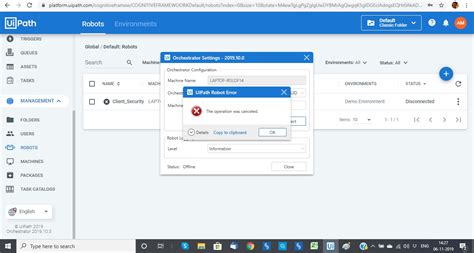 how connect robot to orchestrator in community edition help uipath