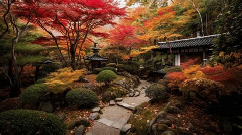 이것은 일본의 가을 정원입니다 단풍이 있는 가을 정원 고화질 사진 사진 공장 배경 일러스트 및 사진 무료 다운로드 Pngtree