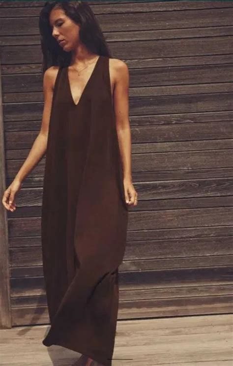 Трикотажна коричнева міді сукня Zara S M — ціна 945 грн у каталозі Сукні міді Купити жіночі