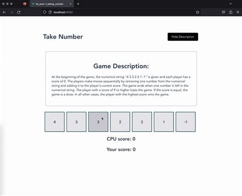 A Taking Number Game Built With Vuejs