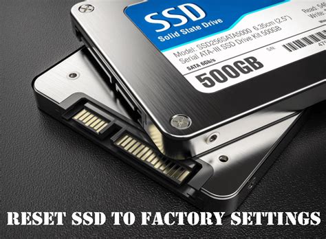 Reset SSD To Factory Settings Secure Simple Complete