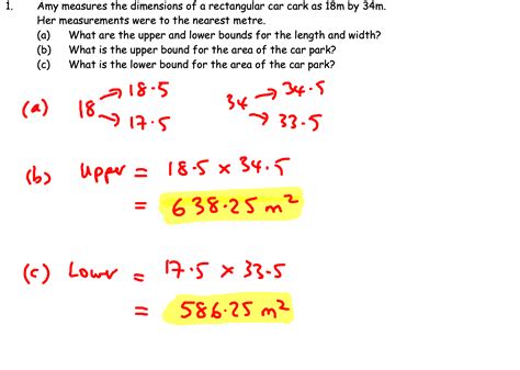 Upper And Lower Bound Calculation Teaching Resources