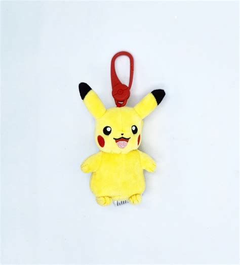 Pikachu Plush Keychain Pikachu Keychain Vintage Pikachu Etsy