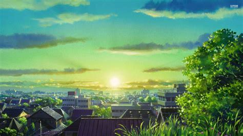 Green Anime Scenery Wallpaper 4k Green Anime Wallpapers Group 73